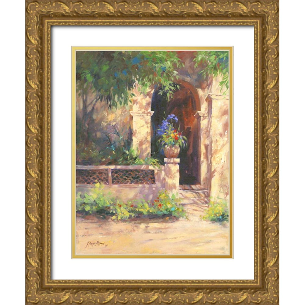 Pollard, Julie G. 15x18 Gold Ornate Wood Framed with Double Matting ...