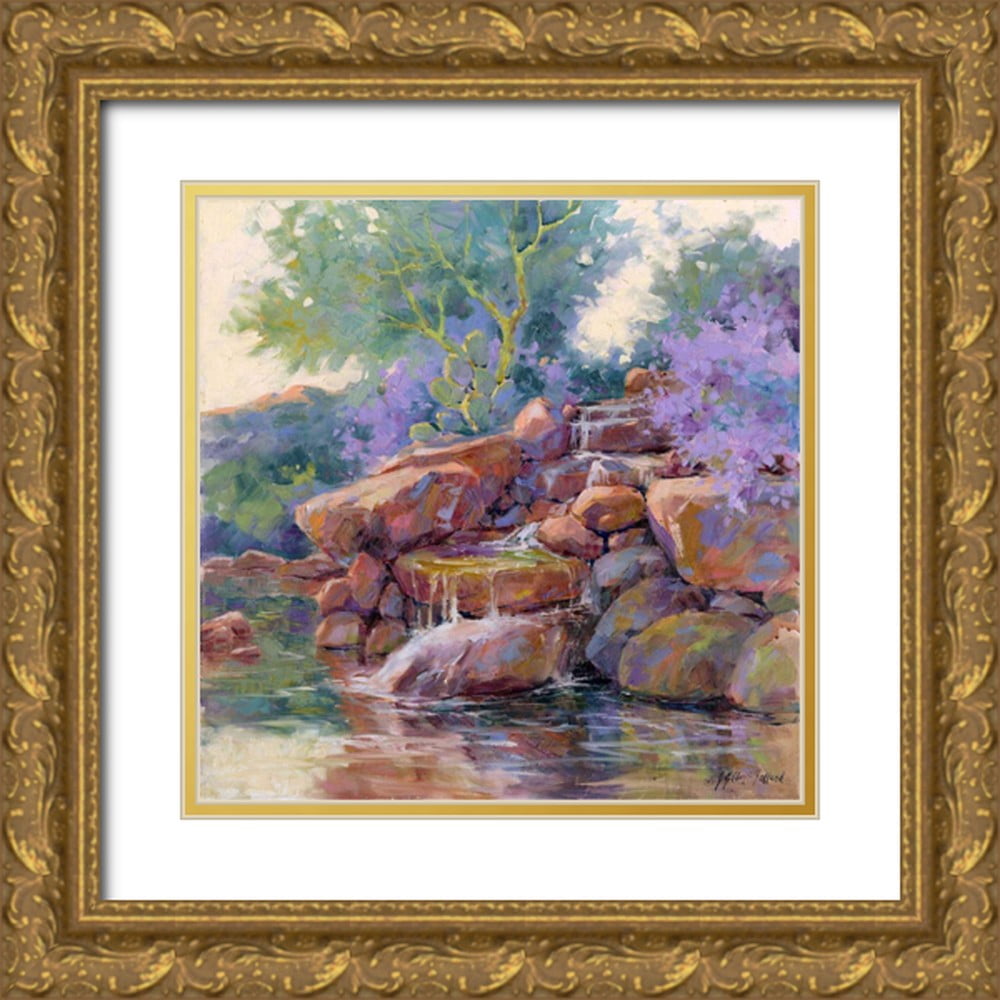 Pollard, Julie G. 26x26 Gold Ornate Wood Framed with Double Matting ...