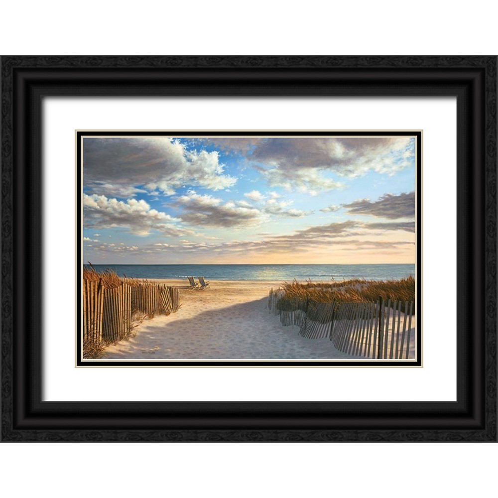 Pollera, Daniel 24x17 Black Ornate Wood Framed with Double Matting ...