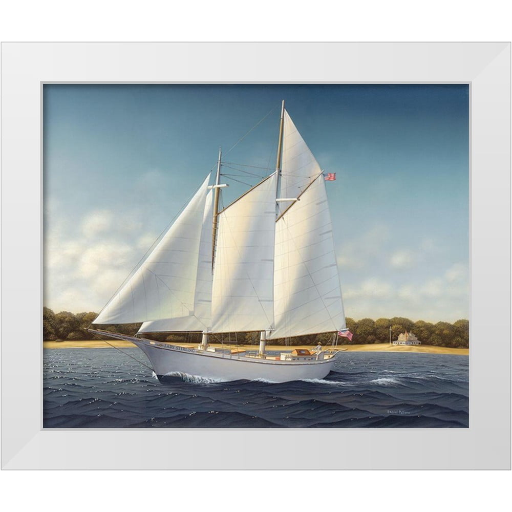 Pollera, Daniel 24x20 White Modern Wood Framed Museum Art Print Titled ...