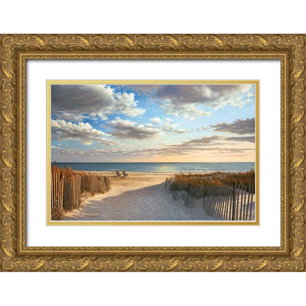 Pollera, Daniel 32x23 Gold Ornate Wood Framed with Double Matting ...