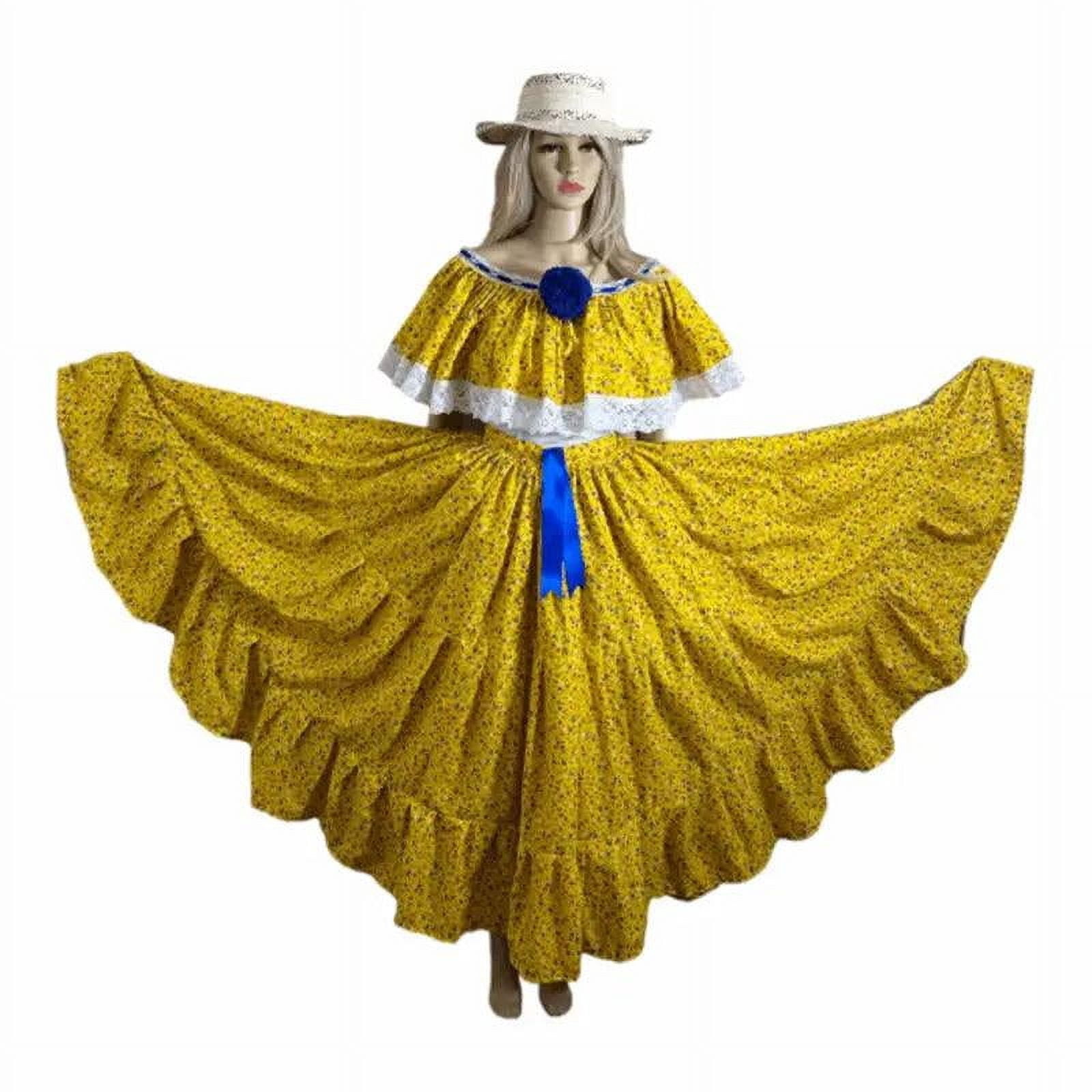 Pollera de Zaraza - Traditional Panamanian Dress (Montuno Style ...
