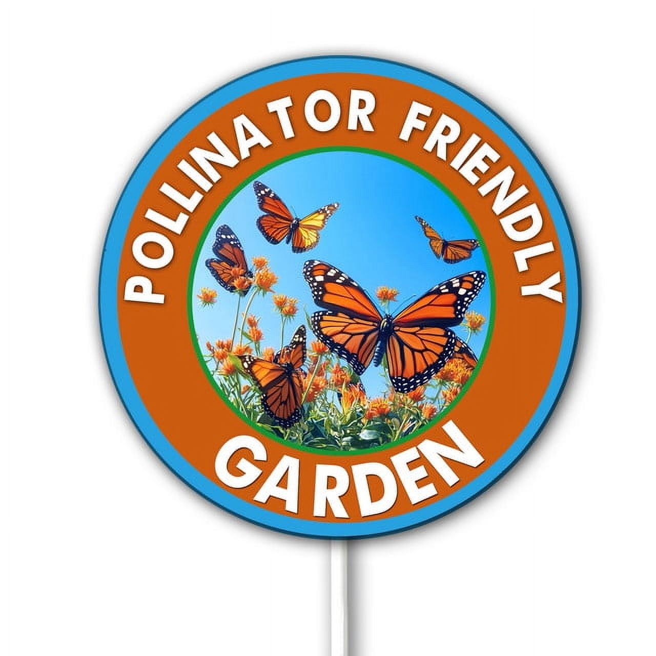 Pollinator Friendly Garden Sign Milkweed for Monarchs Sign Butterfly ...