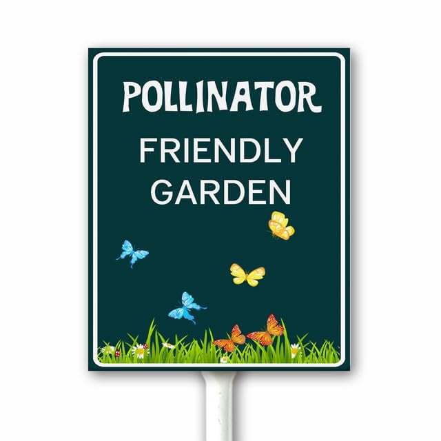 Pollinator Friendly Garden Sign Do Not Spary Yard Sign With Metal Stake ...