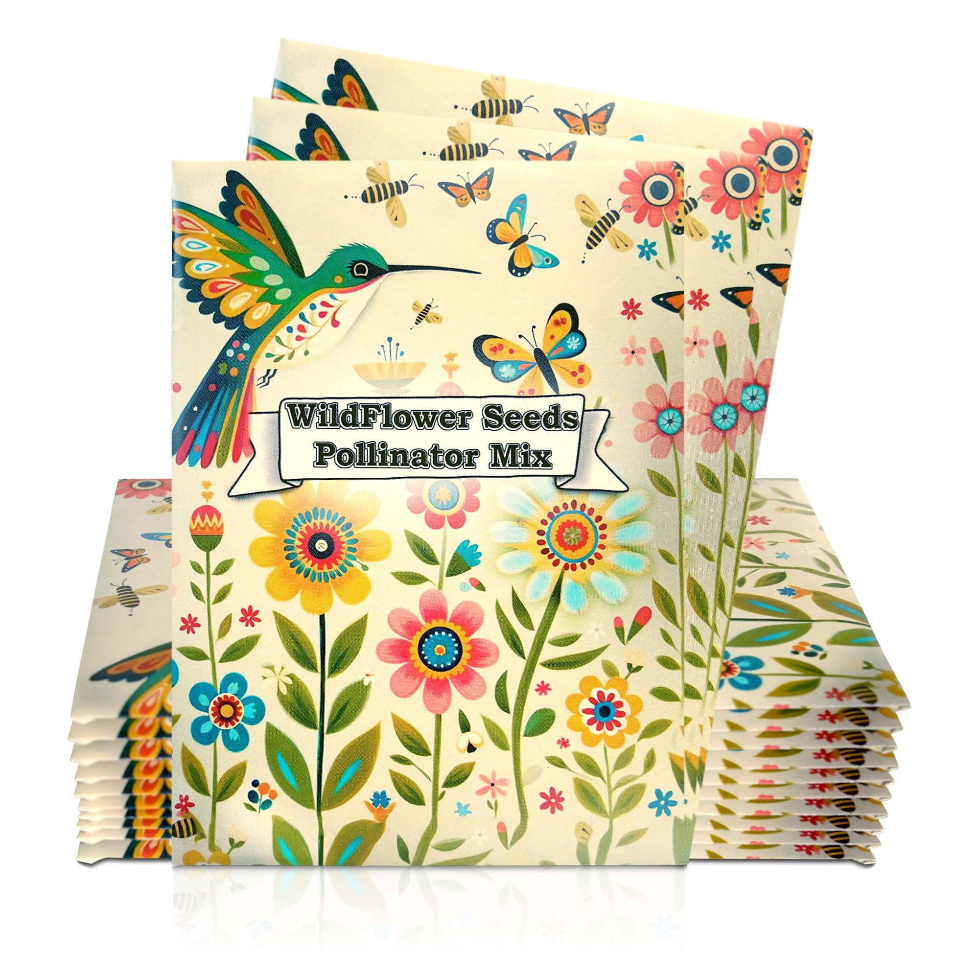 Pollinator Paradise SeedUMRT Mix (20 Packs) Seeds Packets for Humming ...