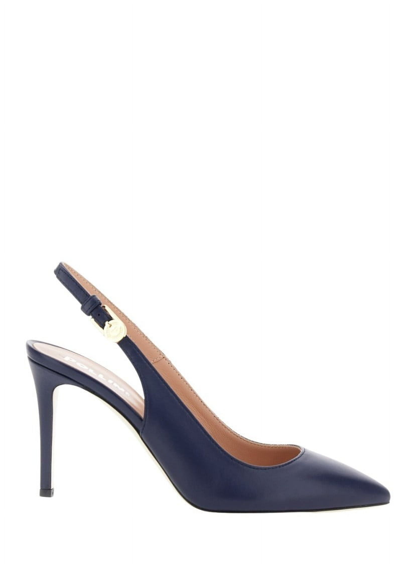 Pollini Blue Slingback Pumps Black (Women's) - Walmart.com