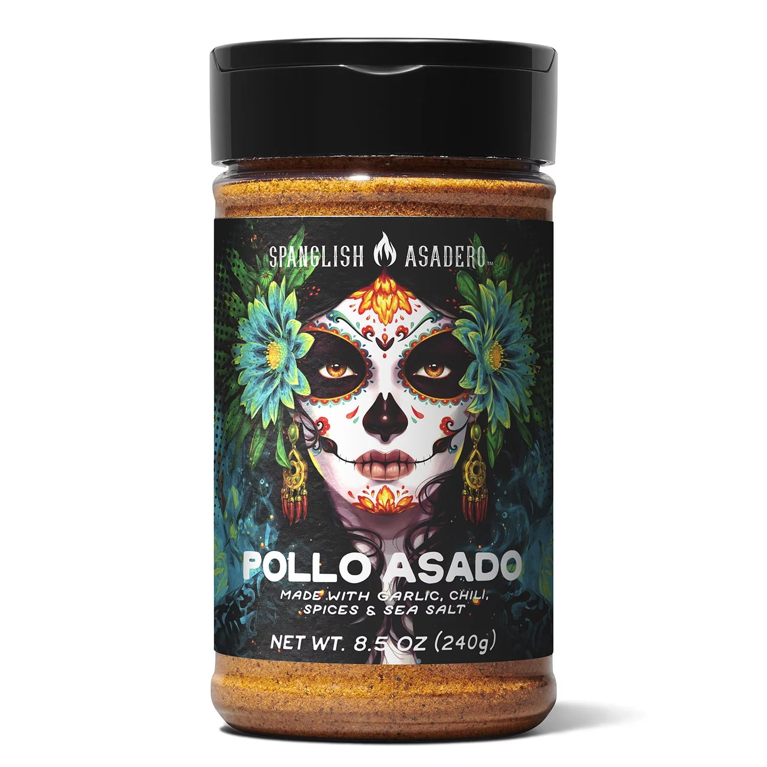 Spanglish Asadero Pollo Asado Seasoning, Garlic Chili Blend, 8.5 Ounce ...