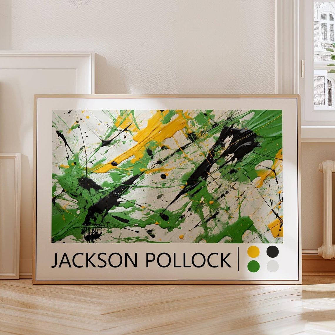 Pollock Poster - Action Painting, Colorful Wall Art As Pollock Print ...