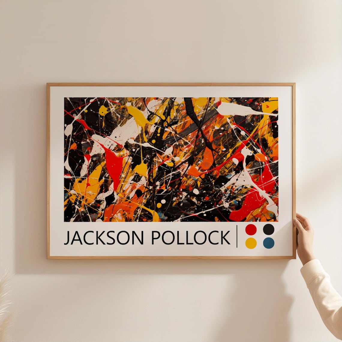 Pollock Poster - Action Painting, Colorful Wall Art As Pollock Print ...