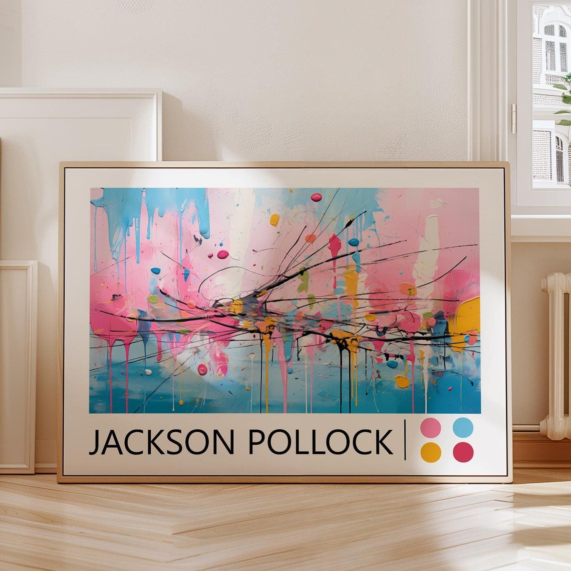 Pollock Poster - Colorful Wall Art As Pollock Print, Abstract Pollock ...