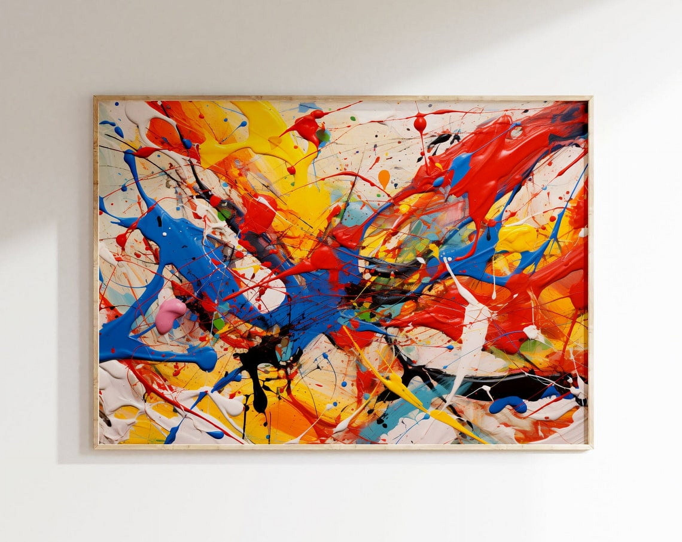 Pollock Poster - Colorful Wall Art As Pollock Print, Pollock Abstract ...