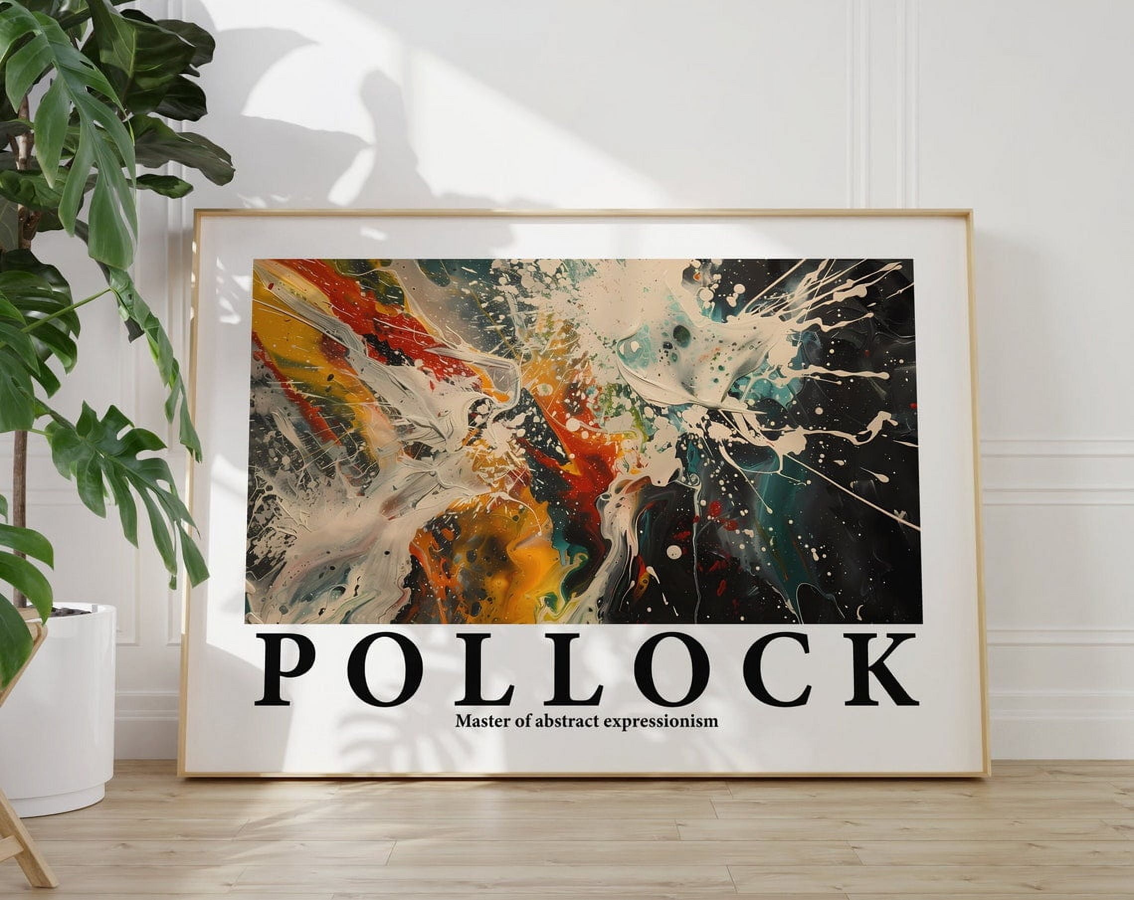 Pollock Poster - Colorful Wall Art As Pollock Print, Pollock Abstract ...