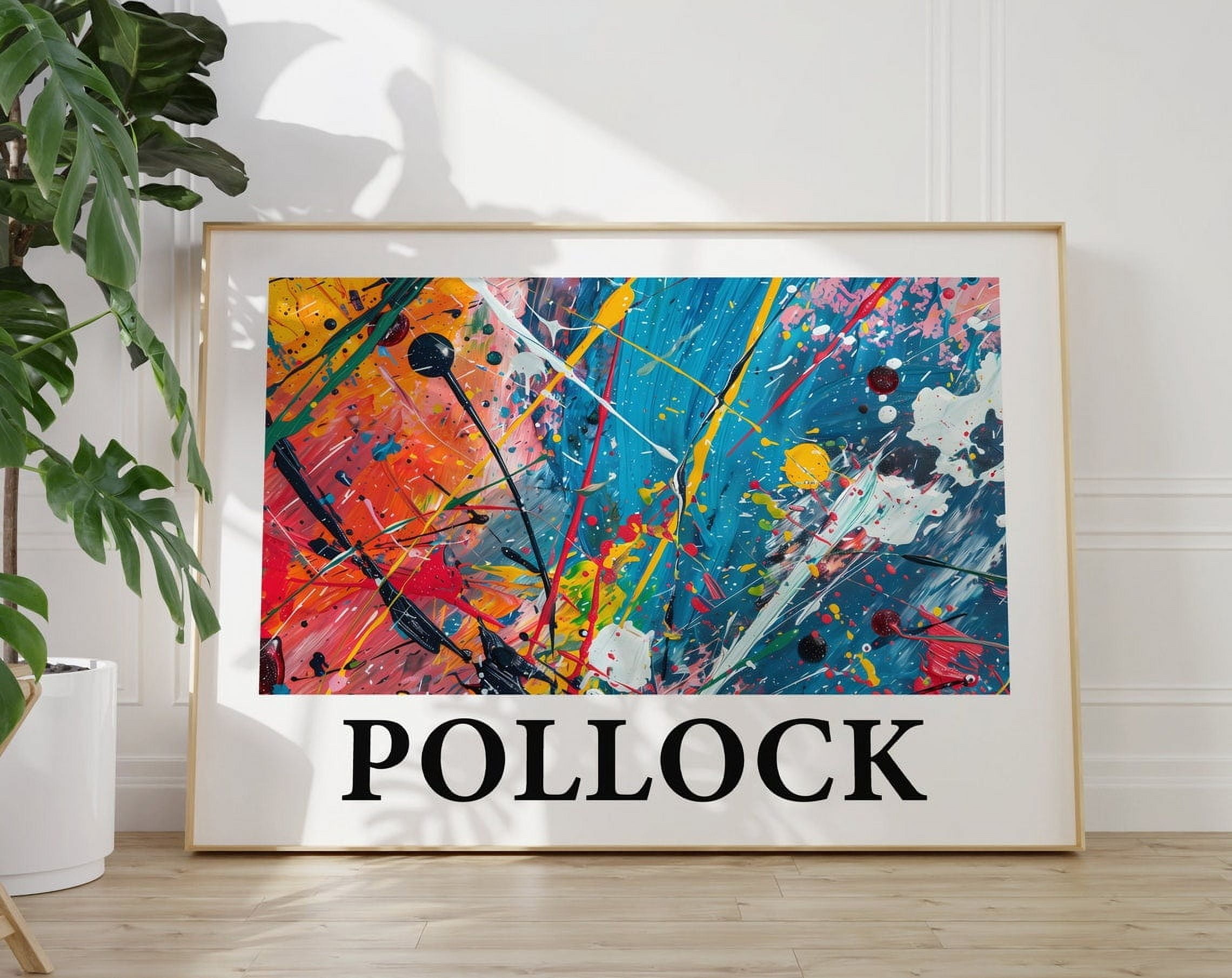 Pollock Poster - Colorful Wall Art As Pollock Print, Pollock Abstract ...