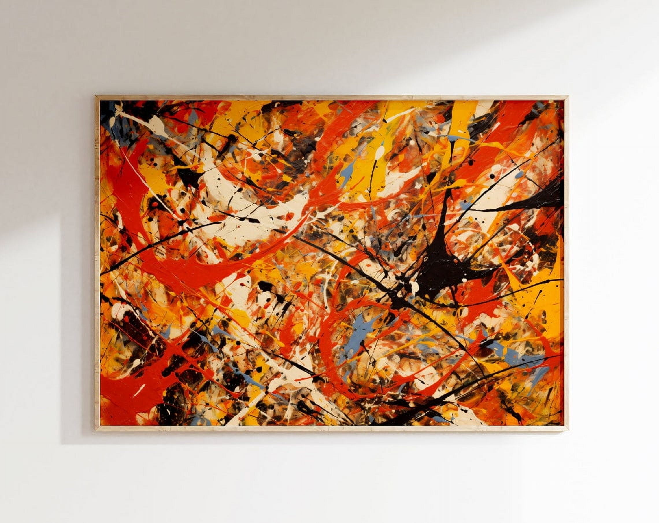Pollock Poster - Colorful Wall Art As Pollock Print, Pollock Abstract ...