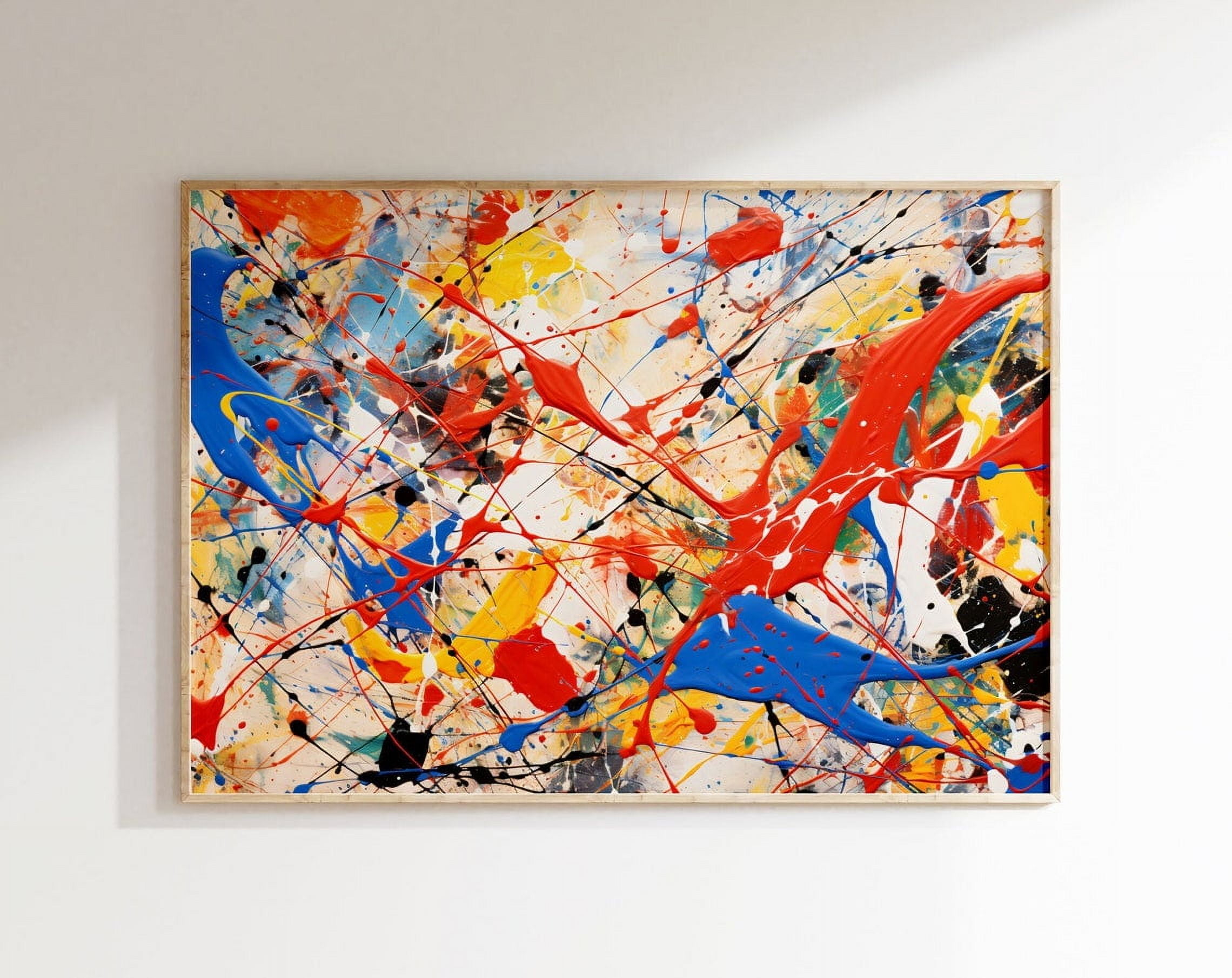Pollock Poster - Colorful Wall Art As Pollock Print, Pollock Abstract ...