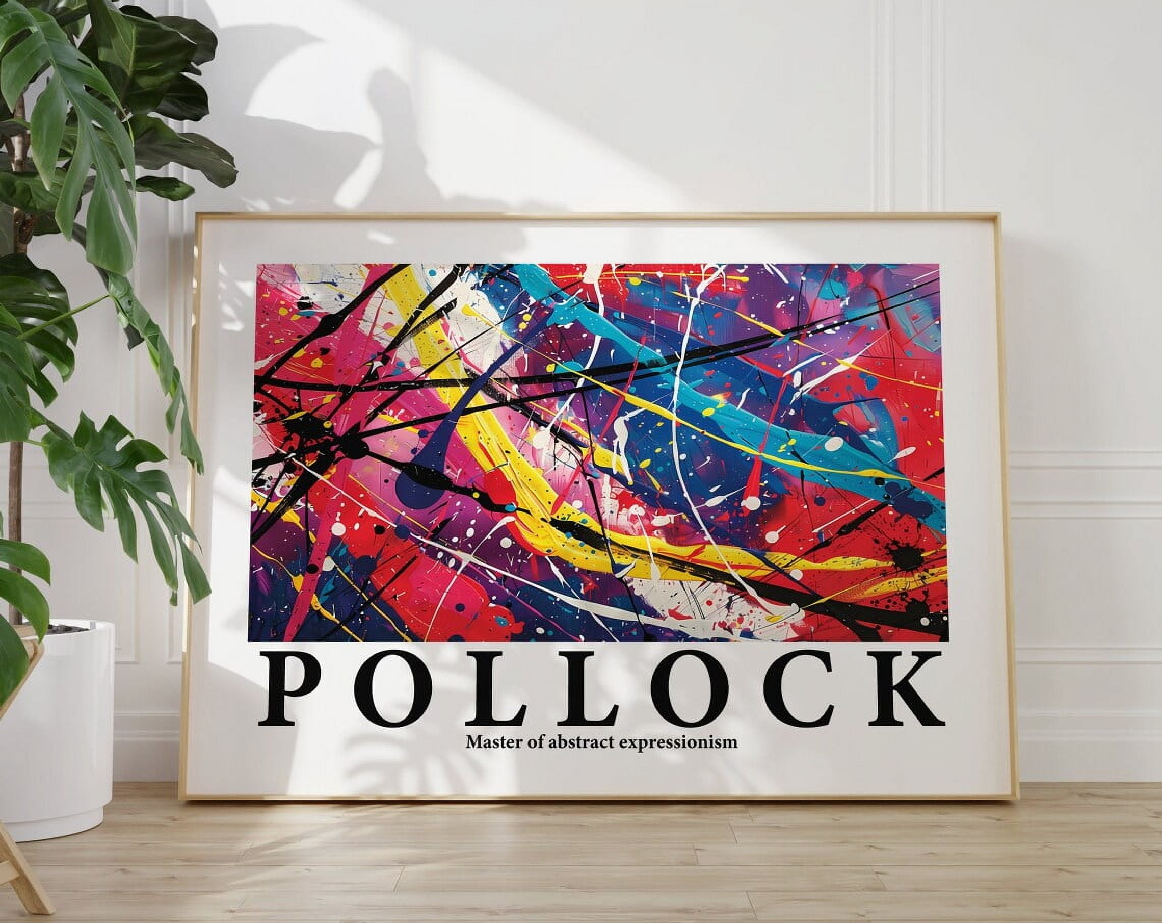 Pollock Poster - Colorful Wall Art As Pollock Print, Pollock Abstract ...