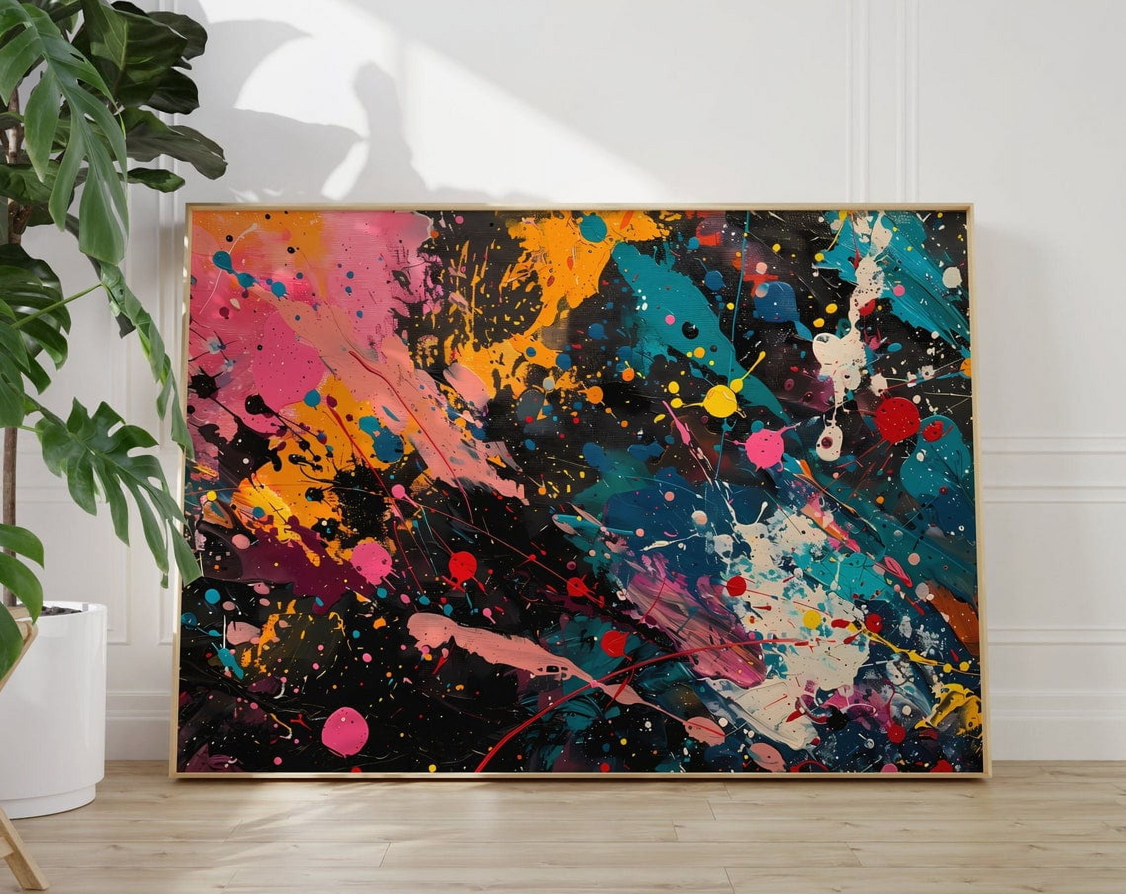 Pollock Poster - Colorful Wall Art As Pollock Print, Pollock Abstract ...