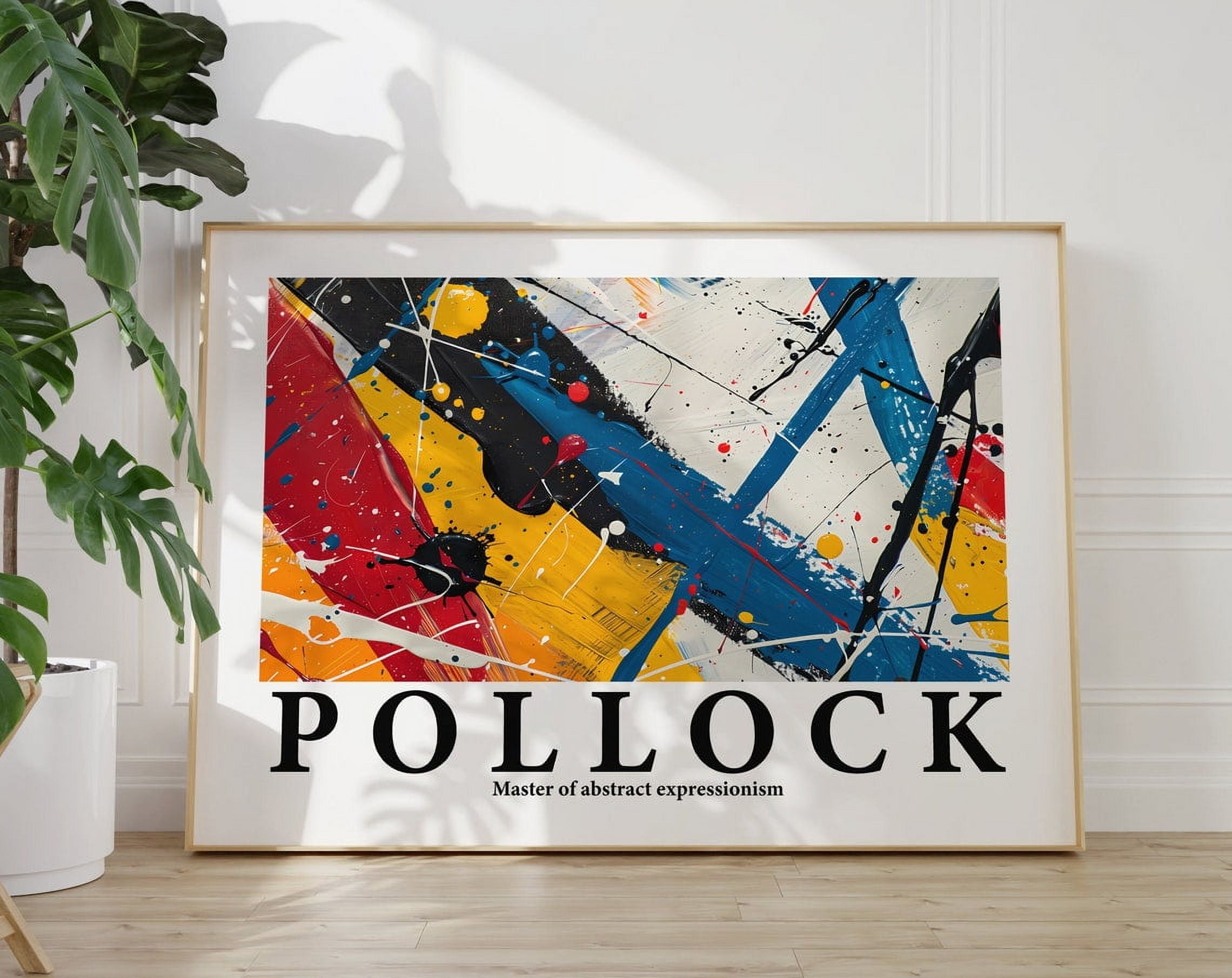 Pollock Poster - Colorful Wall Art As Pollock Print, Pollock Abstract ...