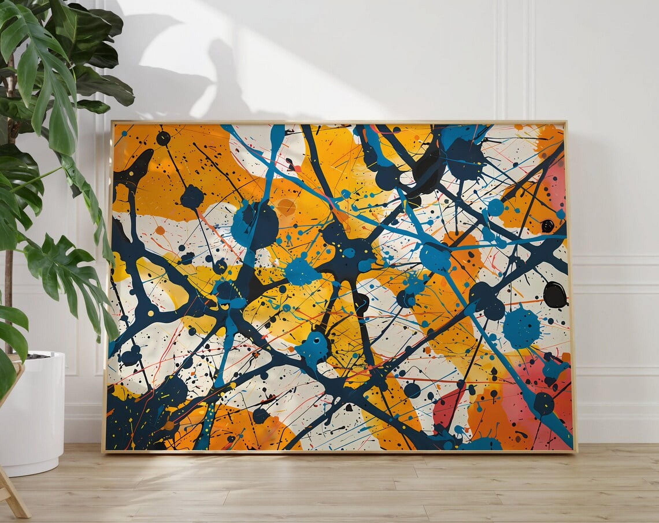 Pollock Poster - Colorful Wall Art As Pollock Print, Pollock Abstract ...