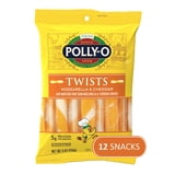 Polly-O Twists String Cheese Mozzarella & Cheddar Cheese Snacks, 12ct ...