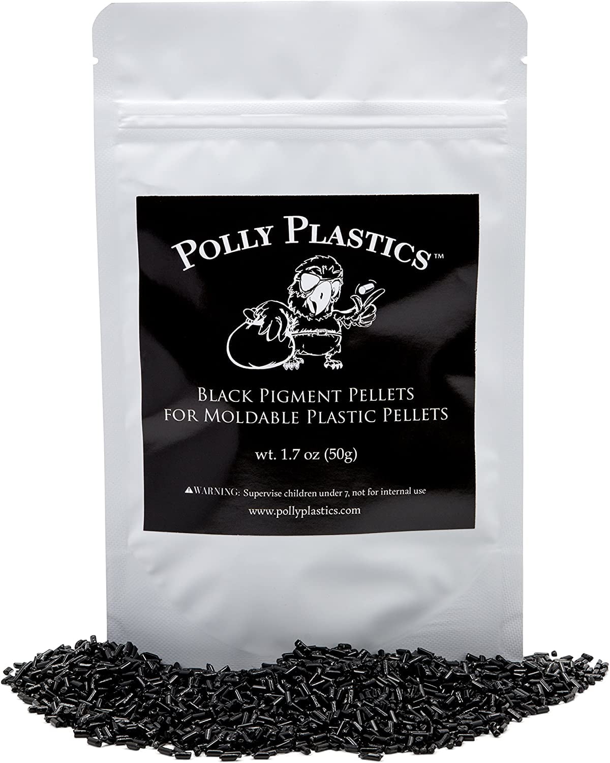 Polly Plastics Black Color Pellets for Moldable Plastic. All Black ...