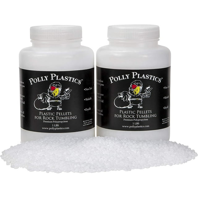 Polly Plastics Polypropylene Plastic Poly Pellets Rock Tumbling Media Rock Tumbler Filler Beads ...