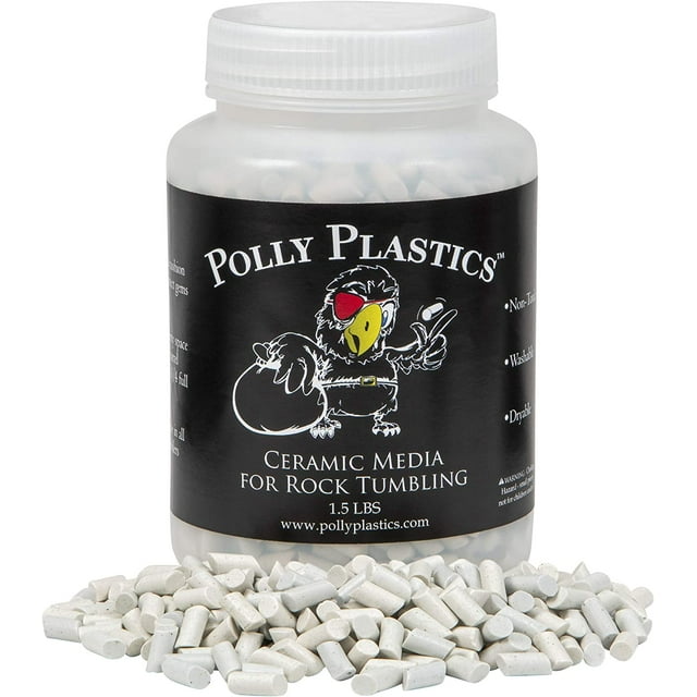 Polly Plastics Rock Tumbling Ceramic Filler Media (Small Cylinder Size ...