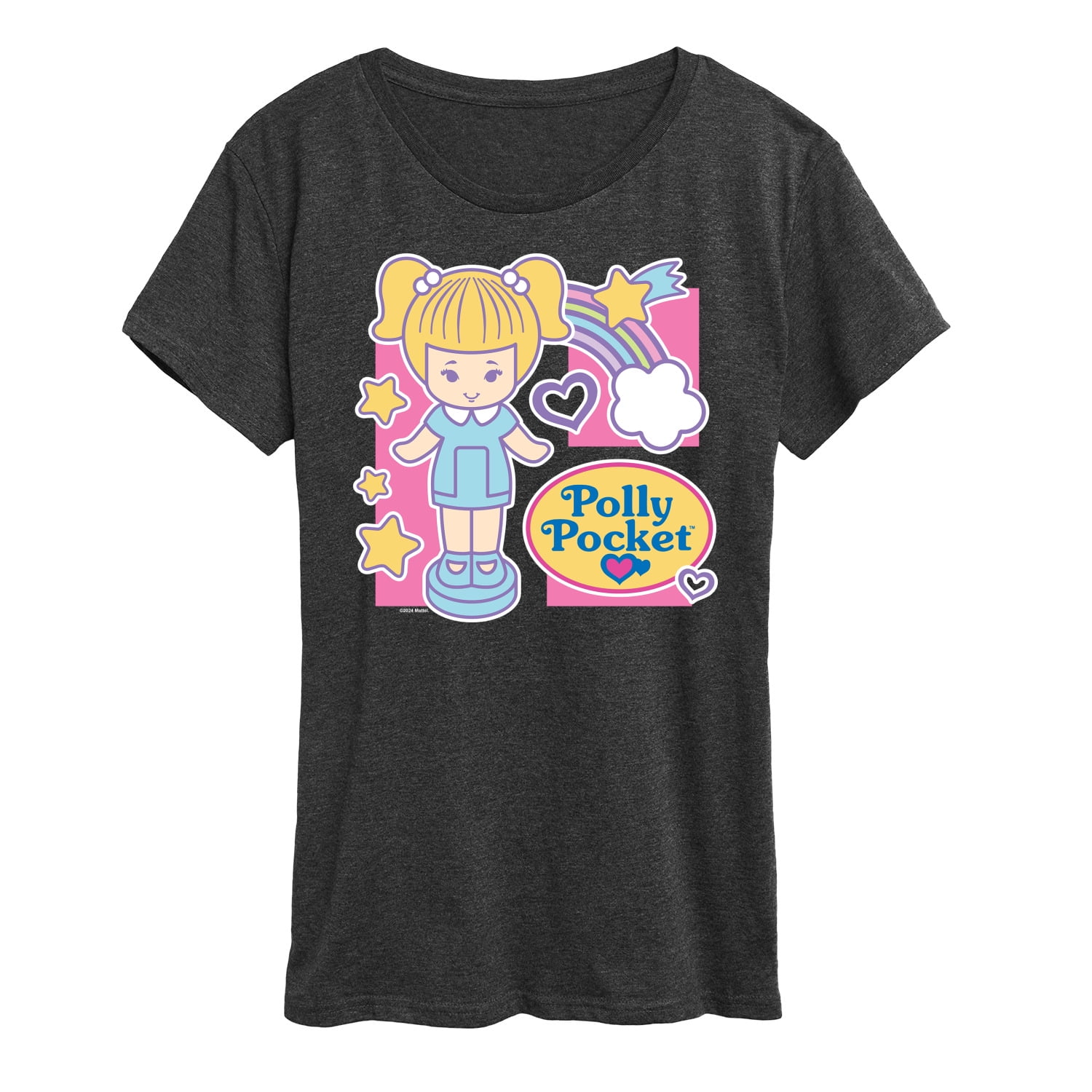 Polly Pocket - Blonde Retro Polly Doll - Women's Short Sleeve Graphic ...