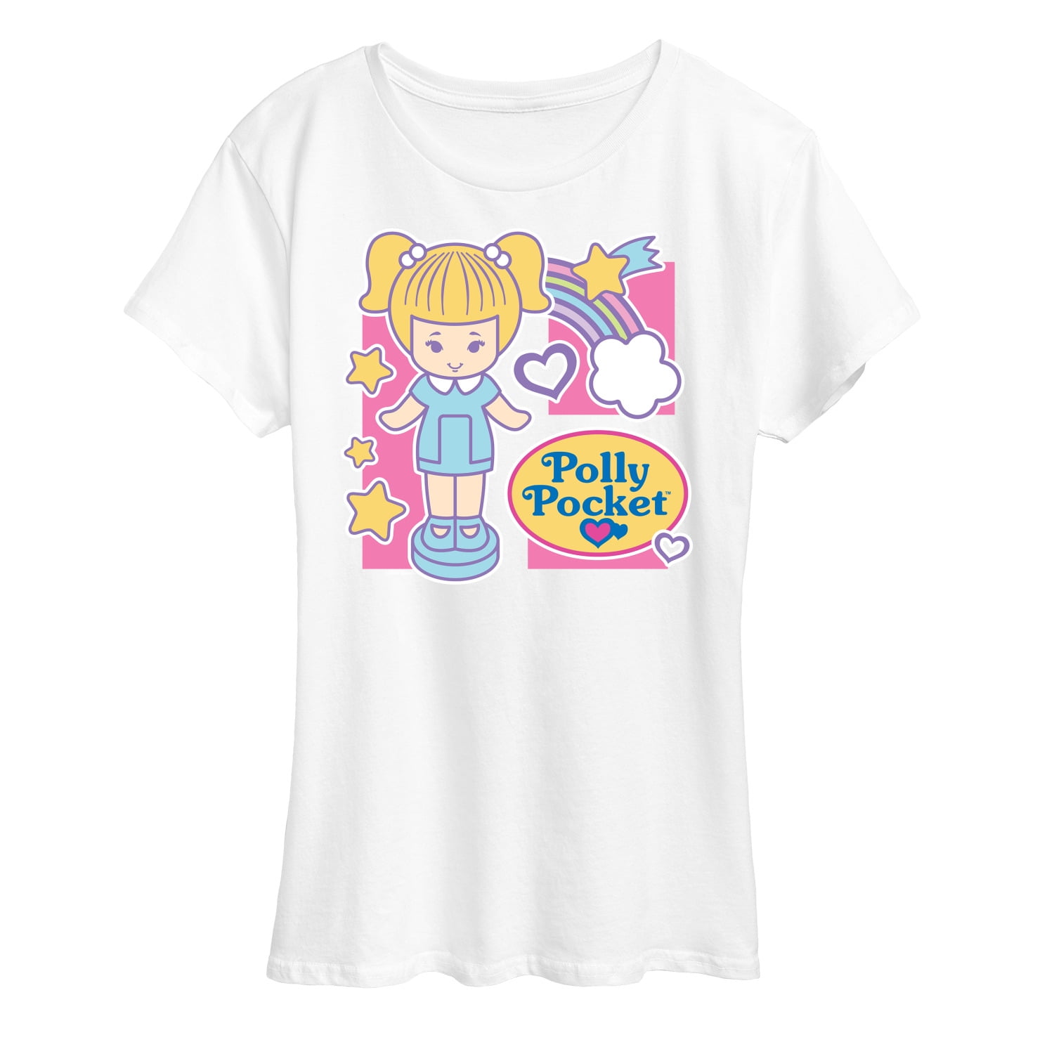 Polly Pocket - Blonde Retro Polly Doll - Women's Short Sleeve Graphic ...