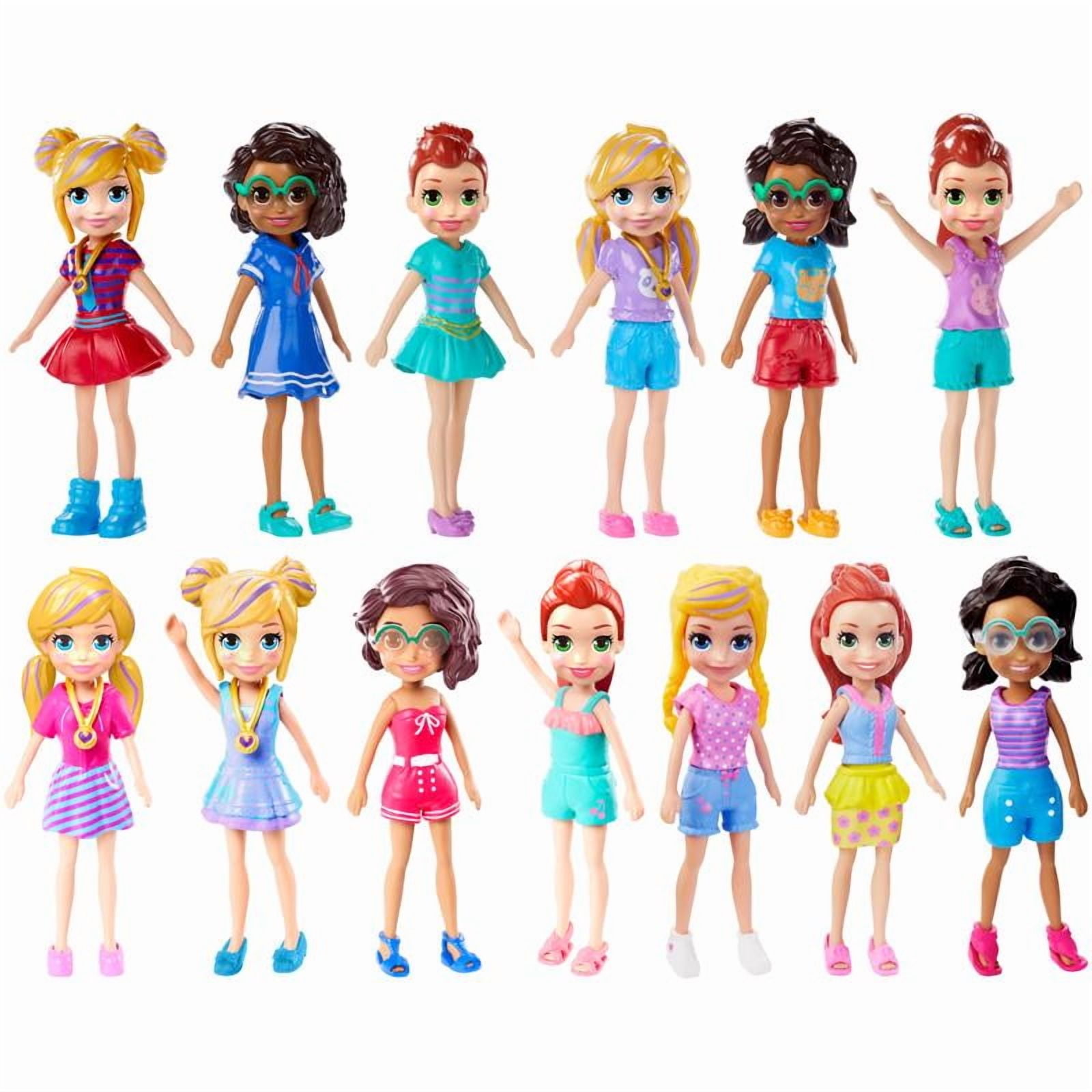 Polly Pocket Doll With Trendy Fashion Dress Outfit Clothes - Walmart.com