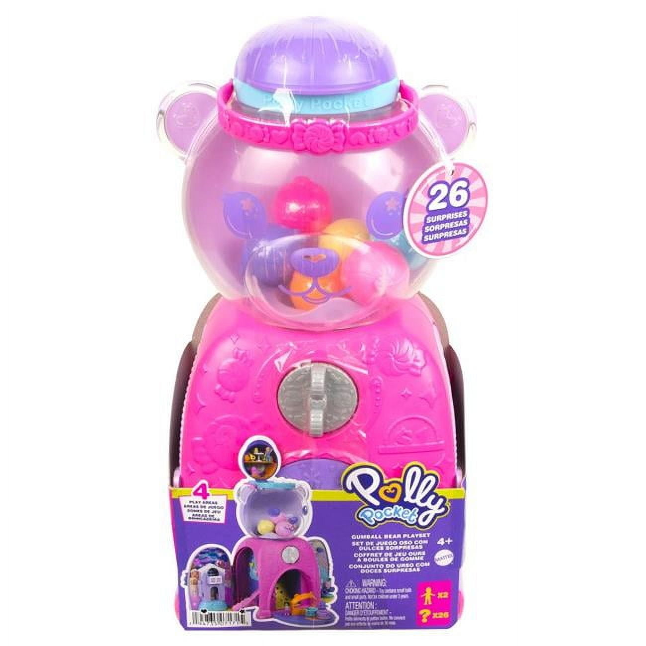 Polly Pocket Gumball Bear Machine Toy - 2 Piece - Walmart.com