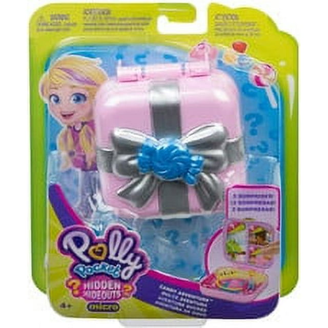 Polly Pocket Hidden Hideouts Polly Candy Adventure Compact, Micro Doll ...
