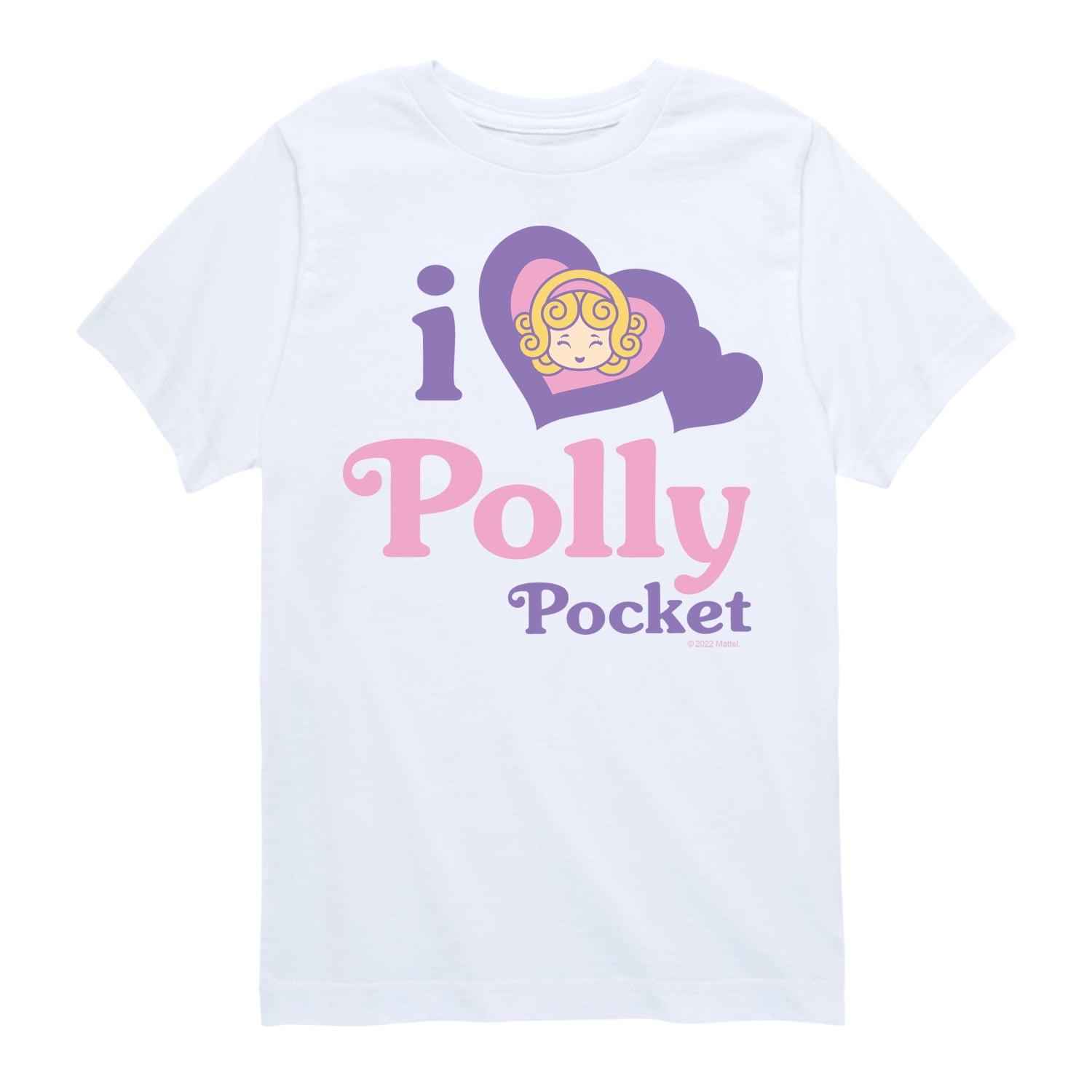 Polly Pocket - I Love Polly Pocket - Toddler And Youth Short Sleeve ...