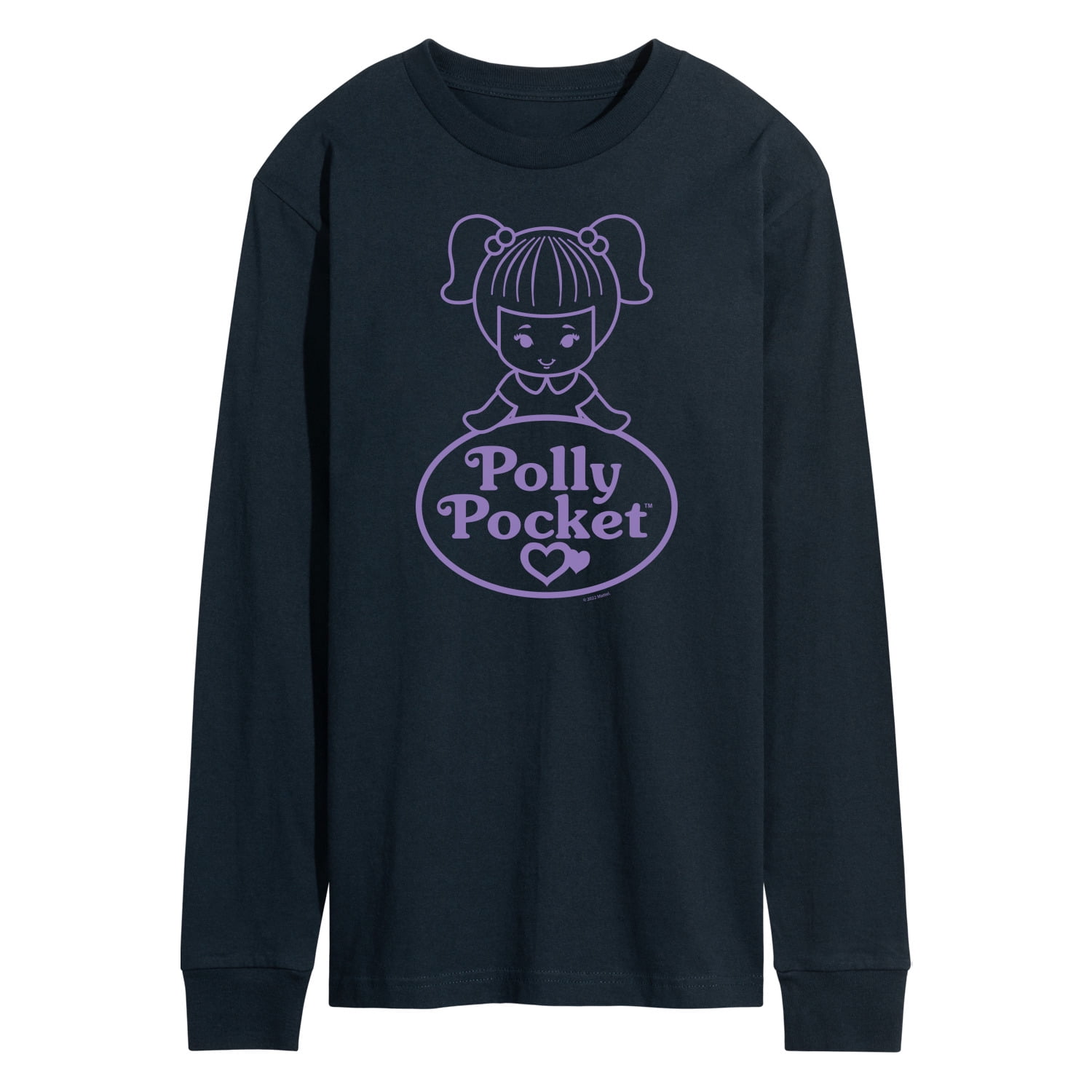 Polly Pocket - Logo And Doll - Men's Long Sleeve T-Shirt - Walmart.com