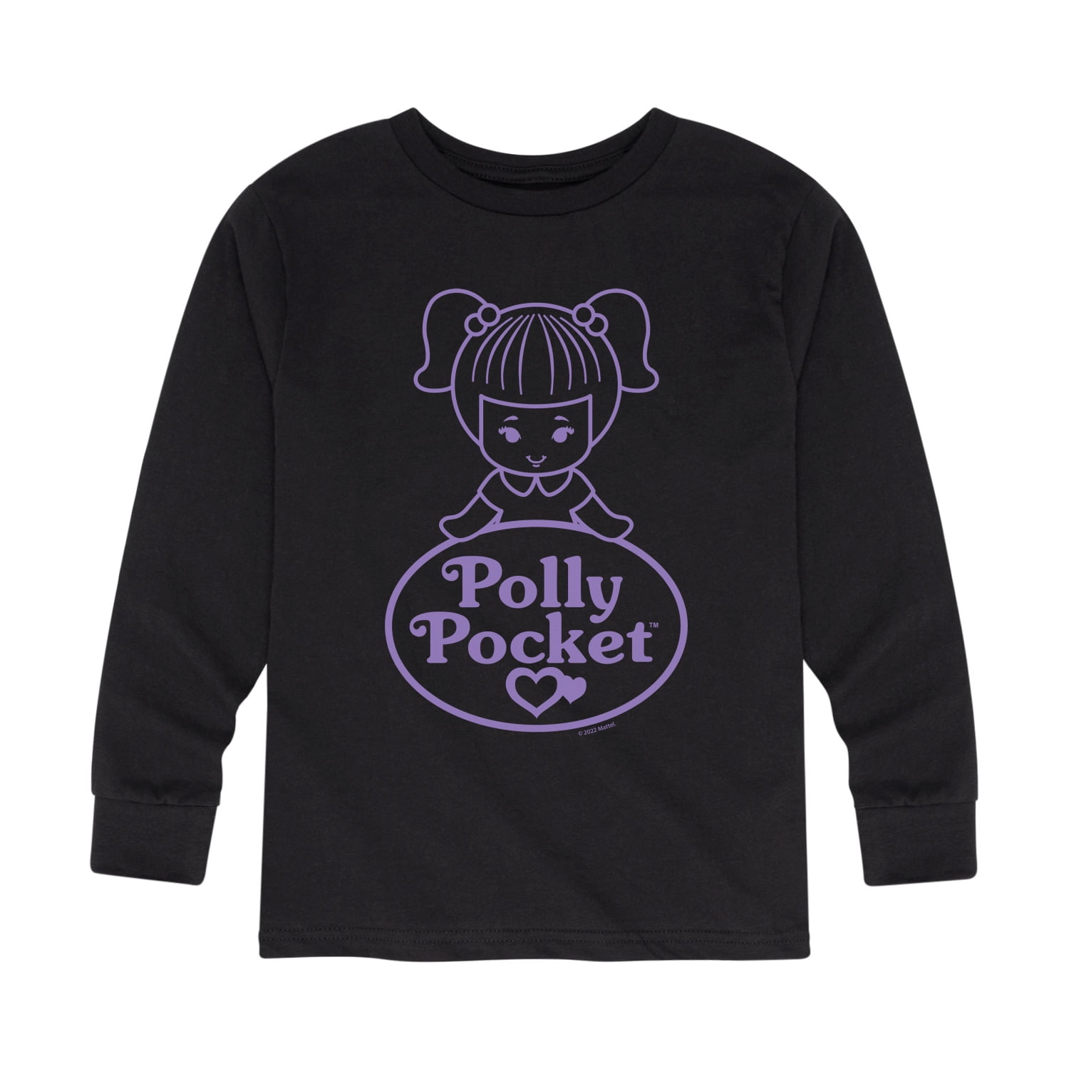Polly Pocket - Logo And Doll - Toddler And Youth Long Sleeve Graphic T ...
