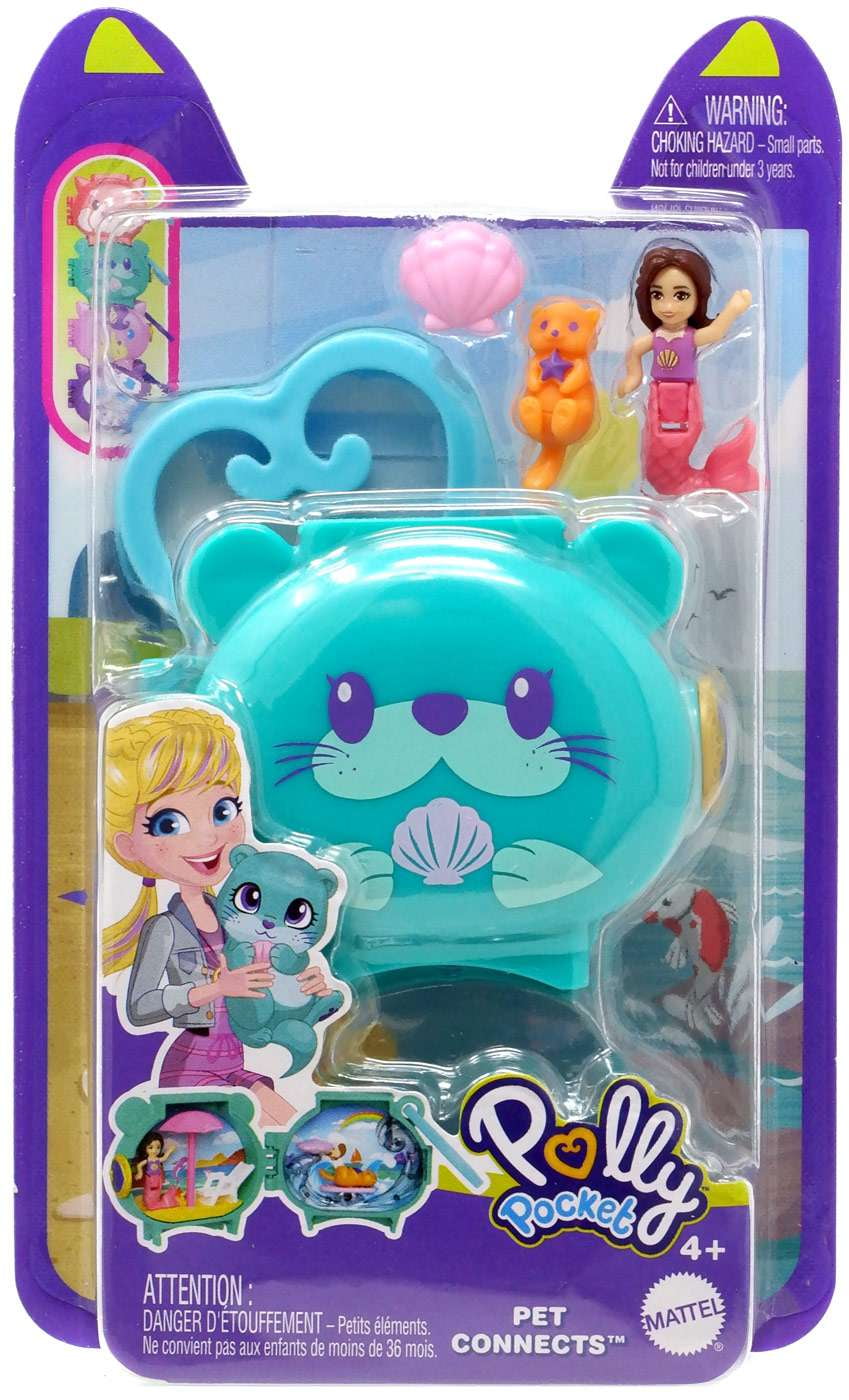 Polly Pocket Pet Connects Otter Micro Playset Walmart