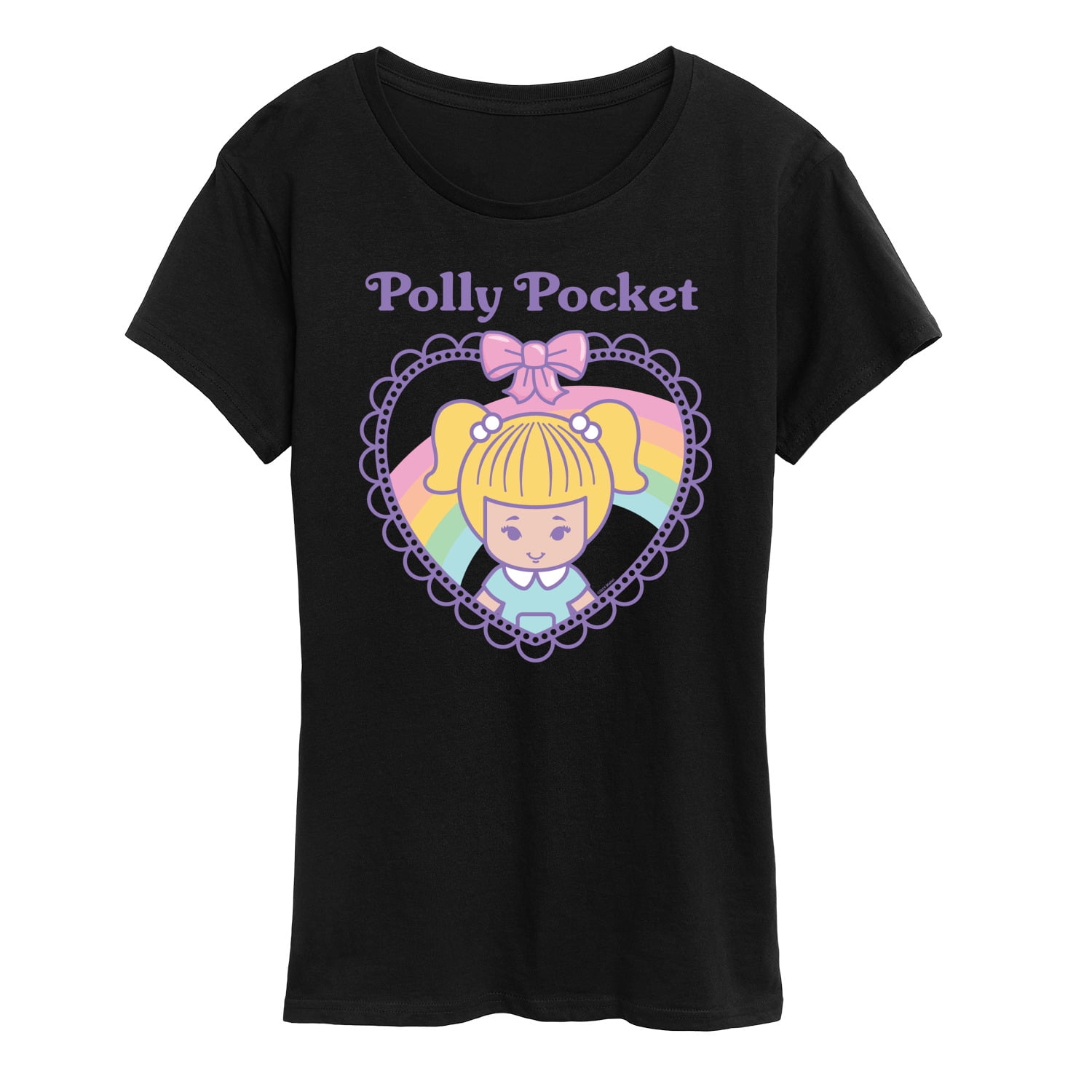 Polly Pocket - Polly Pocket Heart- Women's Short Sleeve Graphic Tee ...
