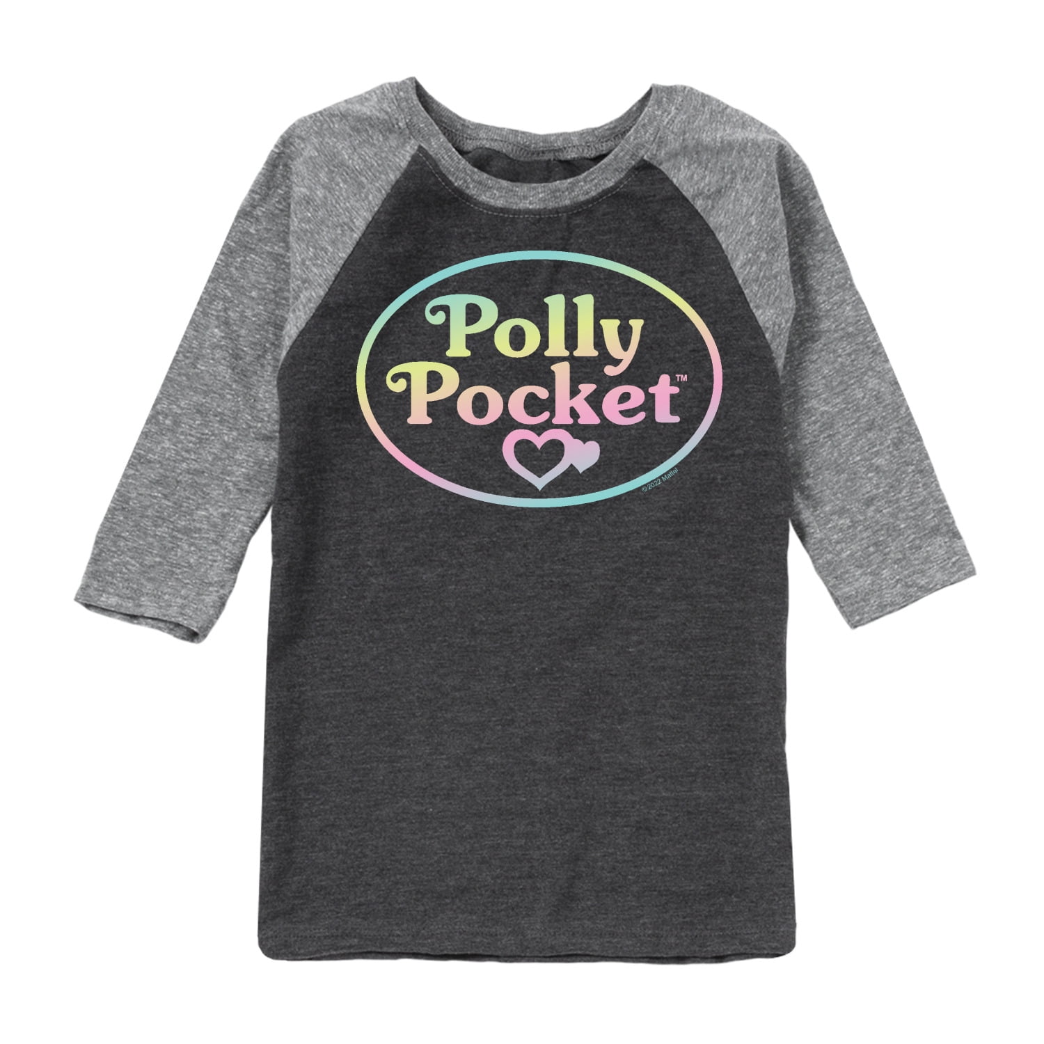 Polly Pocket - Polly Pocket Ombre Logo - Toddler And Youth Raglan ...
