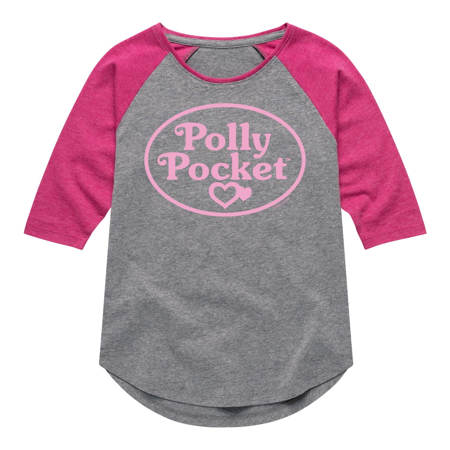 Polly Pocket - Polly Pocket Pink Logo - Toddler And Youth Girls Raglan ...