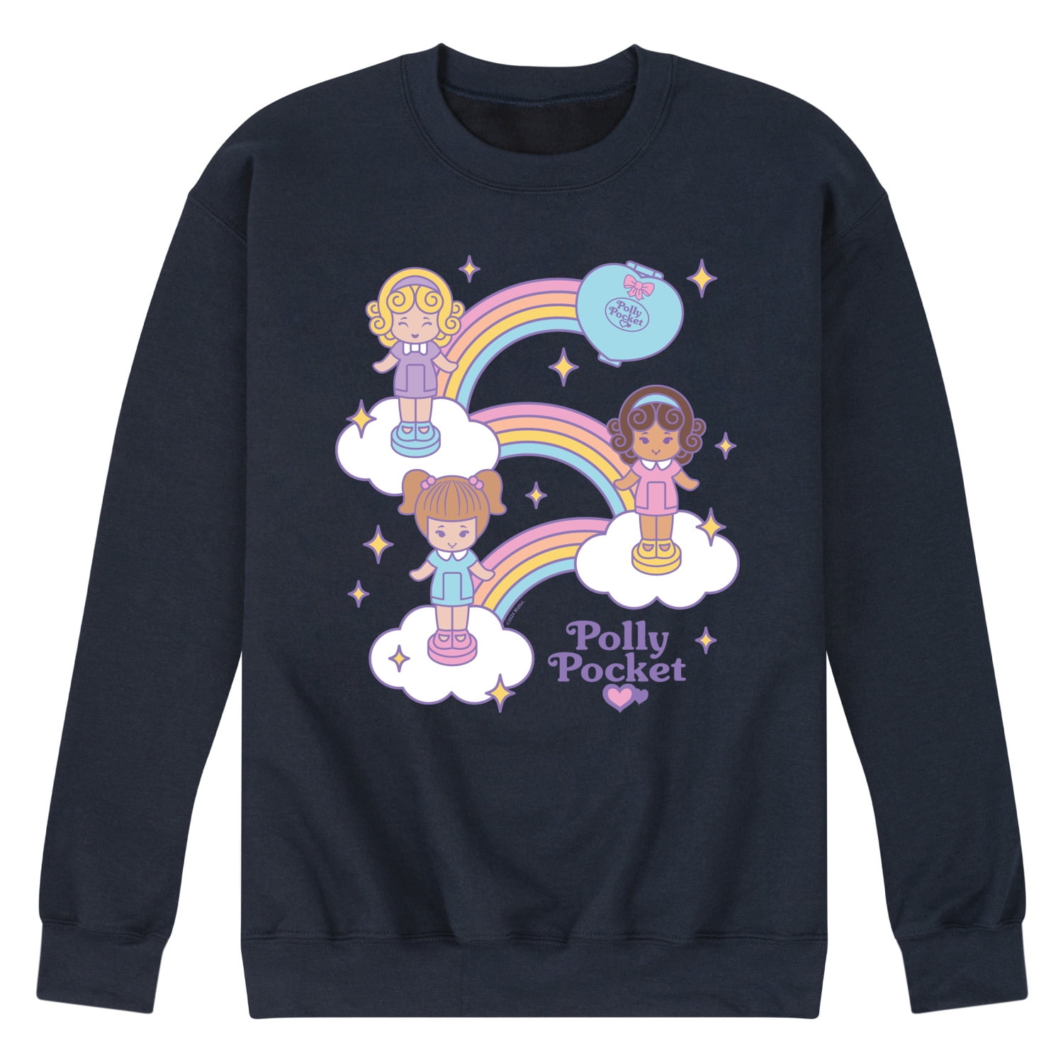 Polly Pocket - Polly Pocket Rainbows - Men's Crew Fleece Sweatshirt ...
