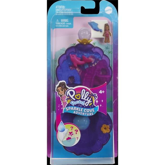 Polly Pocket Sparkle Cove Adventure Basket Toy, Multi Color - Pack of 6 ...
