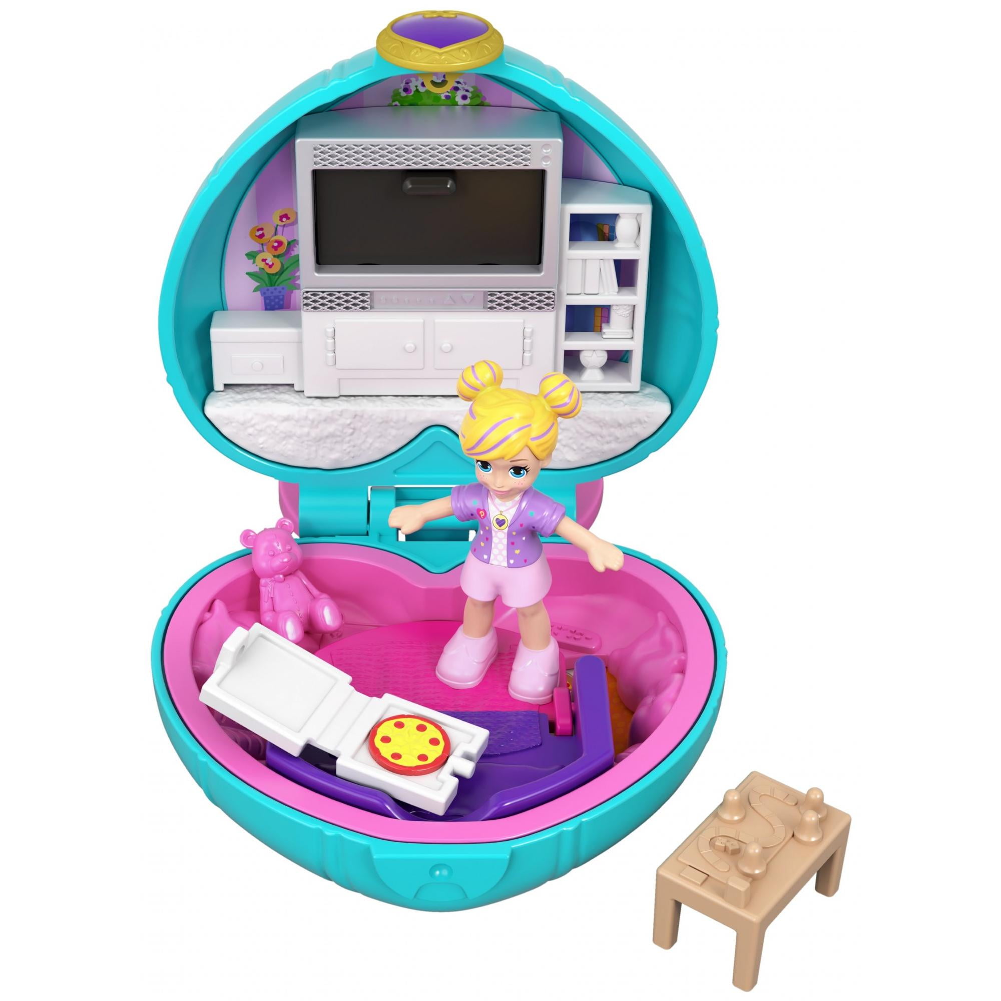 Polly Pocket Tiny Pocket Places Polly Sleepover Compact - Walmart.com