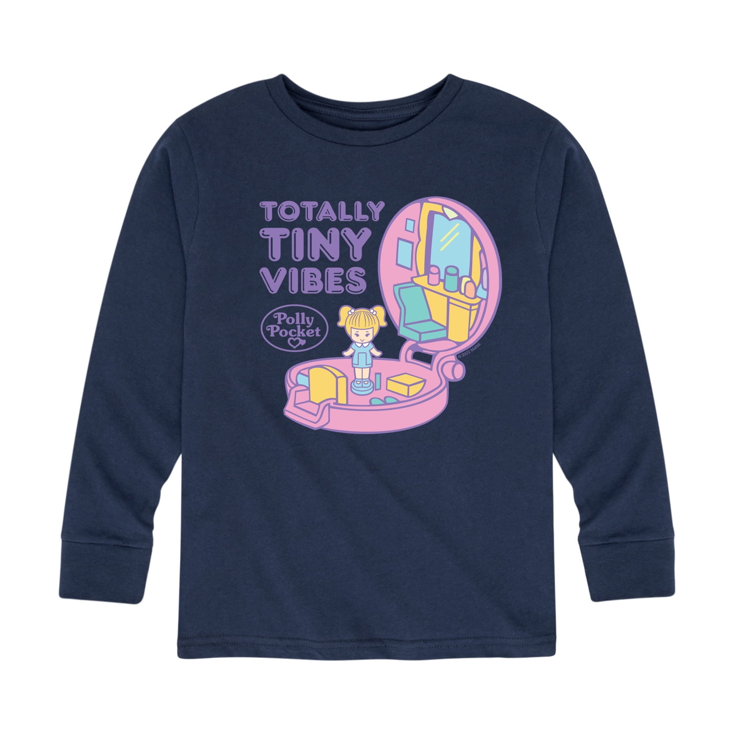Polly Pocket - Totally Tiny Vibes - Toddler And Youth Long Sleeve Graphic T-Shirt - Walmart.com