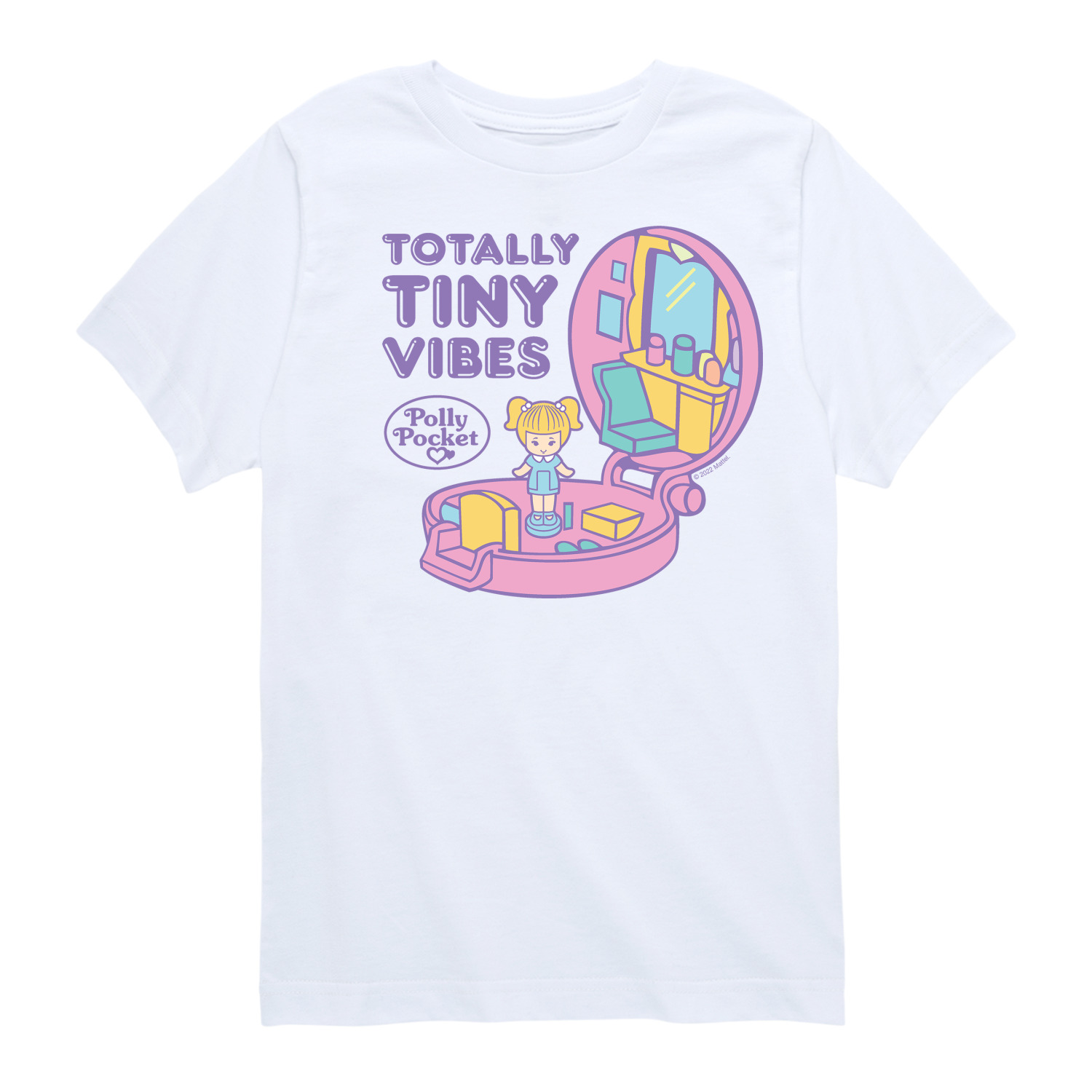 Polly Pocket - Totally Tiny Vibes - Toddler And Youth Short Sleeve Graphic T-Shirt - Walmart.com