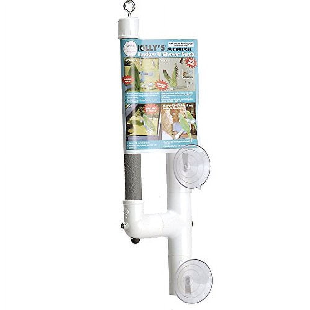 Polly's Deluxe Window and Shower Bird Perch, Small - Walmart.com