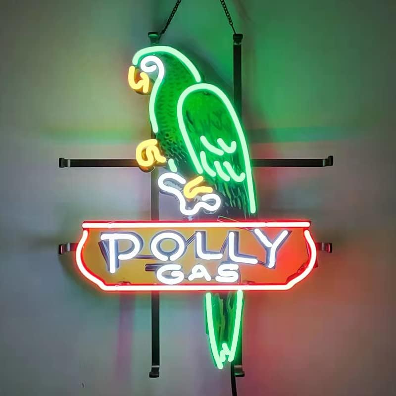 Polly's Gas Gasoline Neon Sign Light Lamp with HD Vivid Printing Gas ...