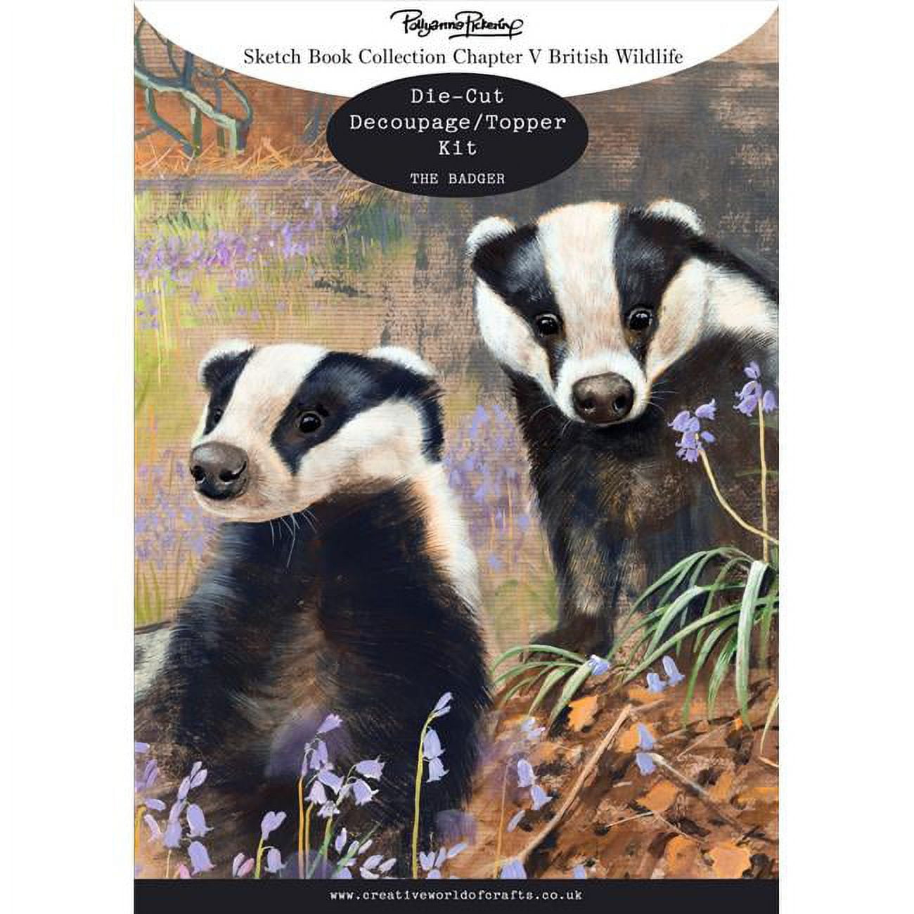 Pollyanna Pickering Sketchbook A4 Die-Cut Decoupage Card Kit-Ch.5 ...