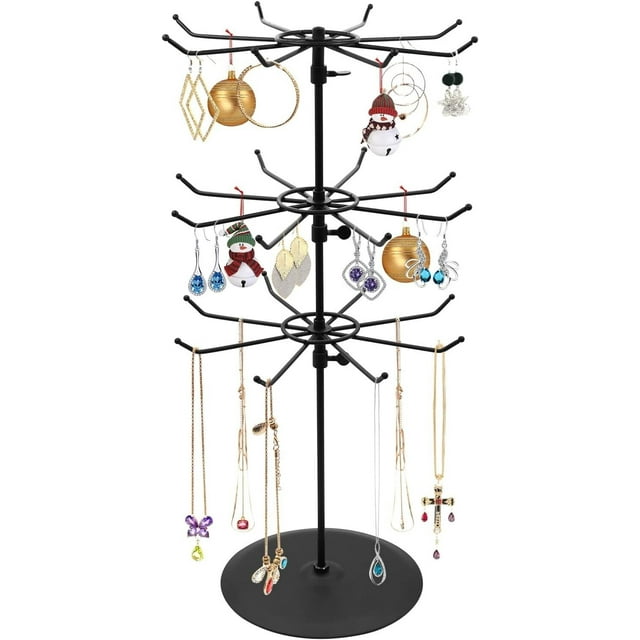 Polmart Adjustable 3 Tier jewerly Display Stand Heavy Duty Earrings ...