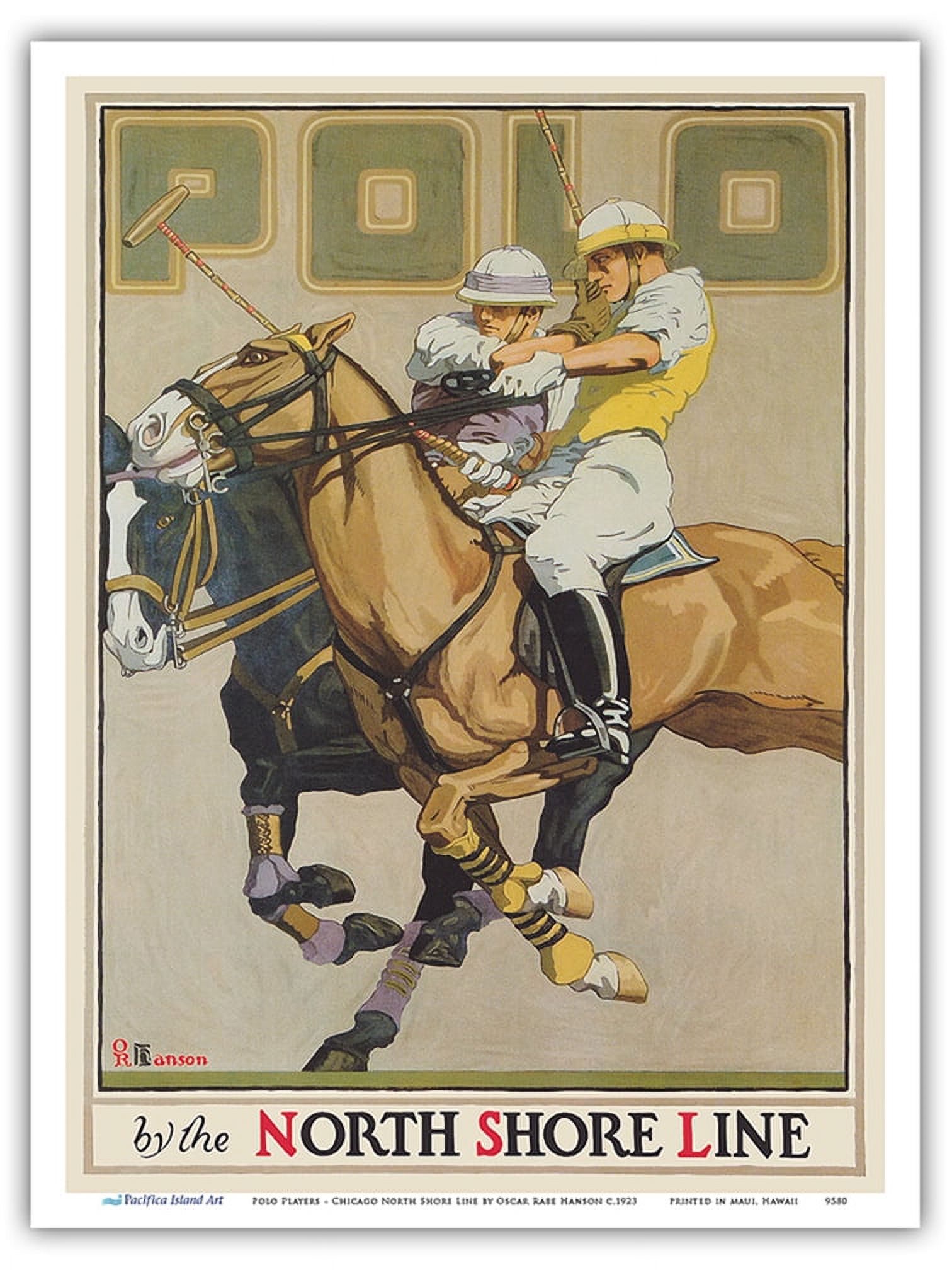 Polo Players - Chicago North Shore Line & Milwaukee Railroad - Vintage ...