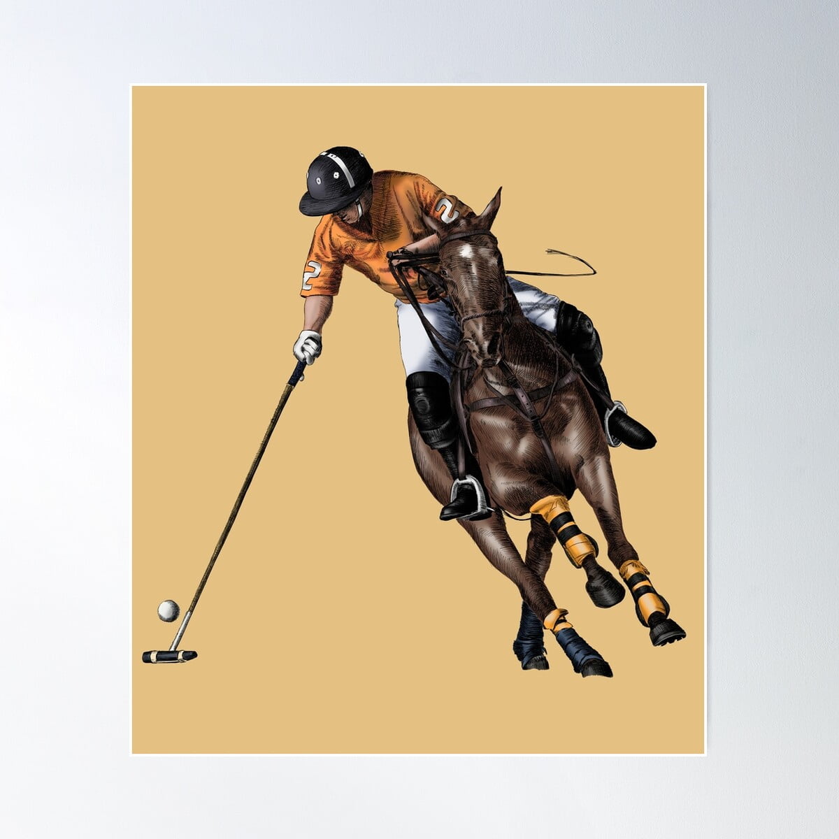 Polo Poster Wall Art, Modern Wall Decor, 8x12 UNFRAMED - Walmart.com